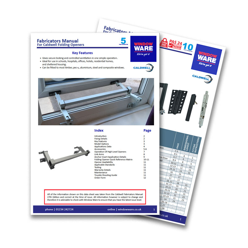 Caldwell | Our Brands | Window Ware