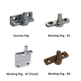 Regal Hardware Dummy & Working Window Stay Pegs - 2pk | Window Hardware