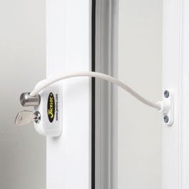 Jackloc Pro-5 key-lockable Cable Window Restrictor | Window Hardware